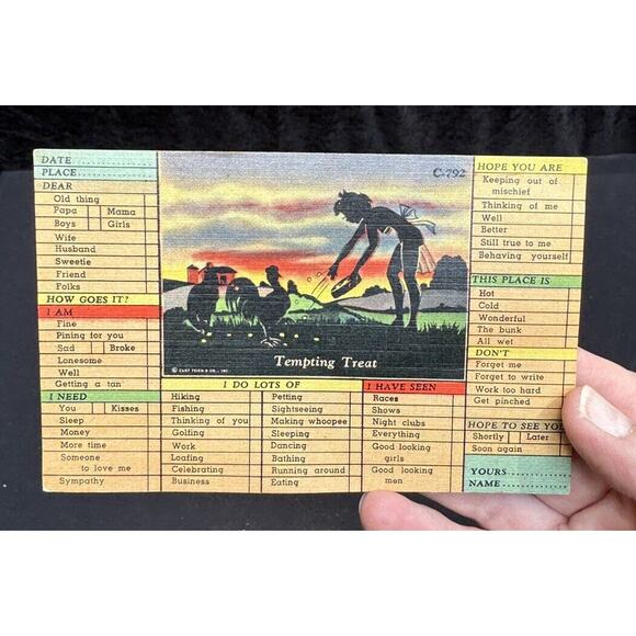 Office | 195s Comic Check Items Postcards Ct Busy Persons Comics ...